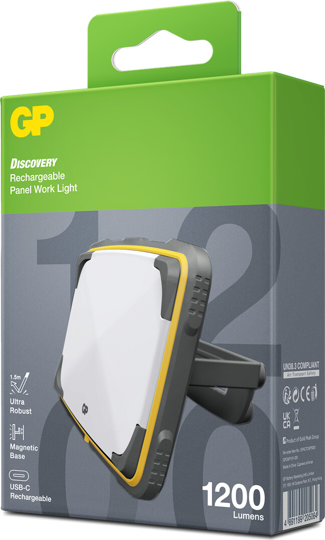 Køb Gp Discovery - Genopladelig Arbejdslampe - Cwp15 - 1200 Lumen fra ...