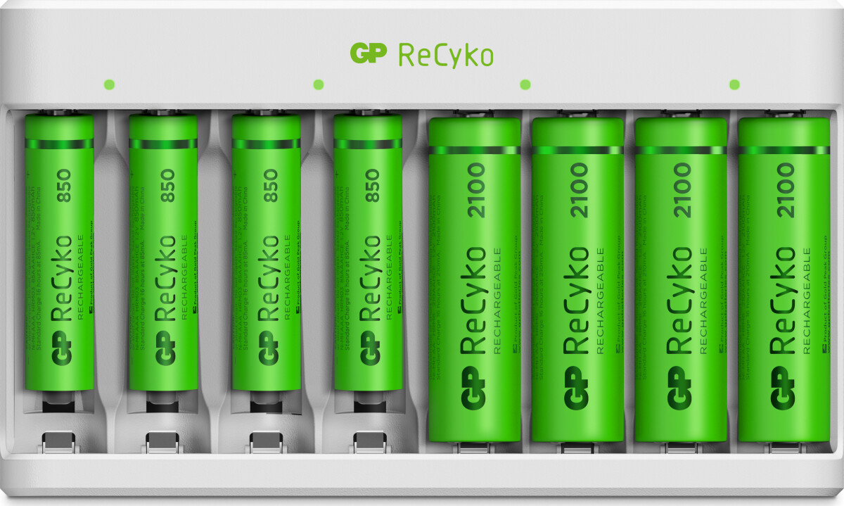 Gp - Recyko Battery Charger E811 Usb + 4xaa + 4xaaa Batterier | Se ...