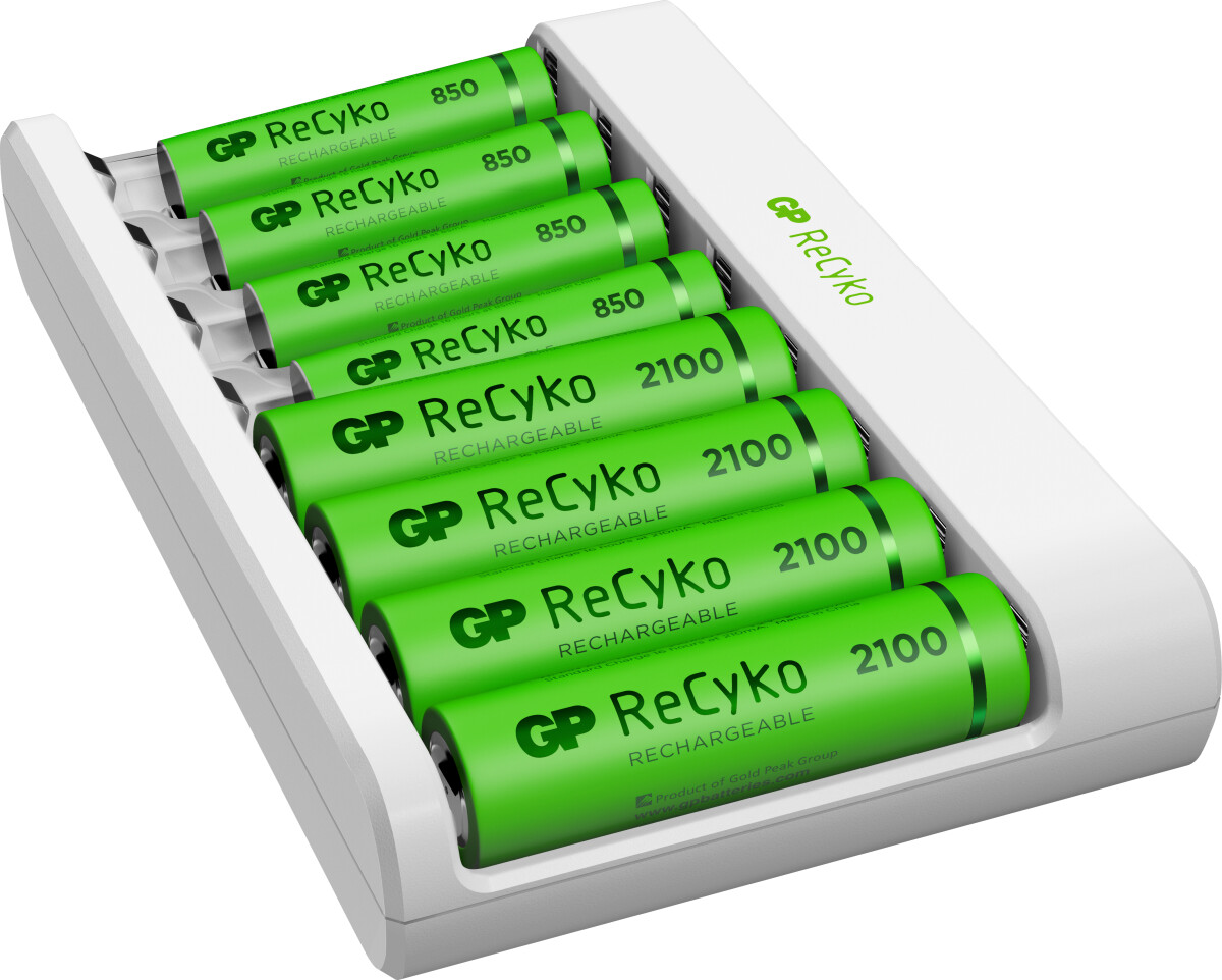 Gp - Recyko Battery Charger E811 Usb + 4xaa + 4xaaa Batterier | Se ...