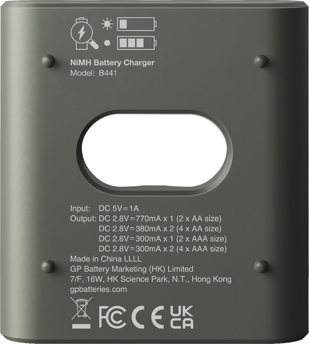 Køb Gp - Recyko Oplader B441 Inkl. 4Xaaa 850 Mah Batterier - Usb fra Gp ...