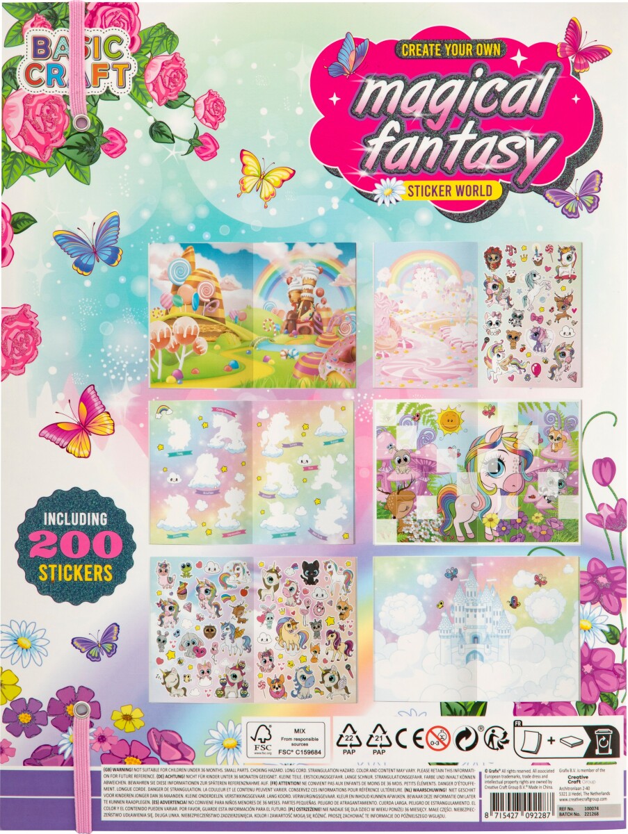 Create Your Own - Magical Fantasy Sticker World - 200 Stickers af ...