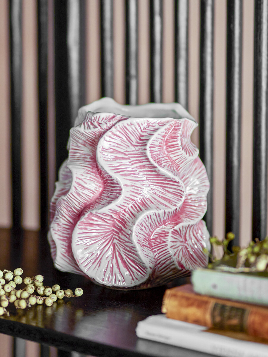 Køb Creative Collection - Guxi Vase - Rosa - Stentøj - H 19,5 Cm - Gucca.dk