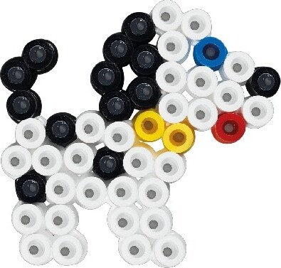 Køb Hama Maxi Perlesæt - Hund Perleplade Og Perler - 8981 - Gucca.dk
