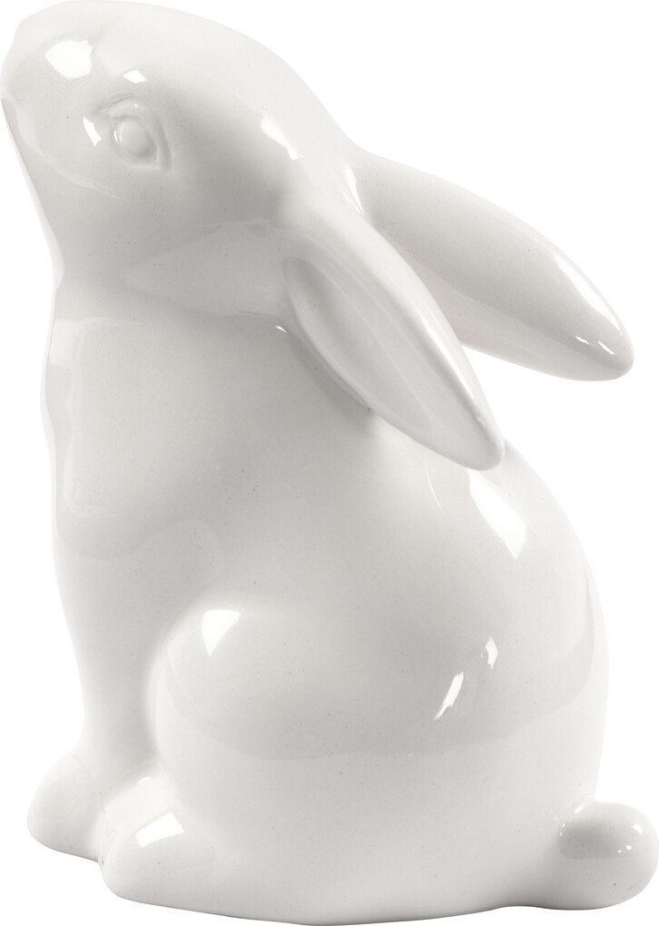 Køb Hare - H 9 Cm - Ø 5,5 Cm - Hvid - 12 Stk fra Creativ Company - Gucca.dk
