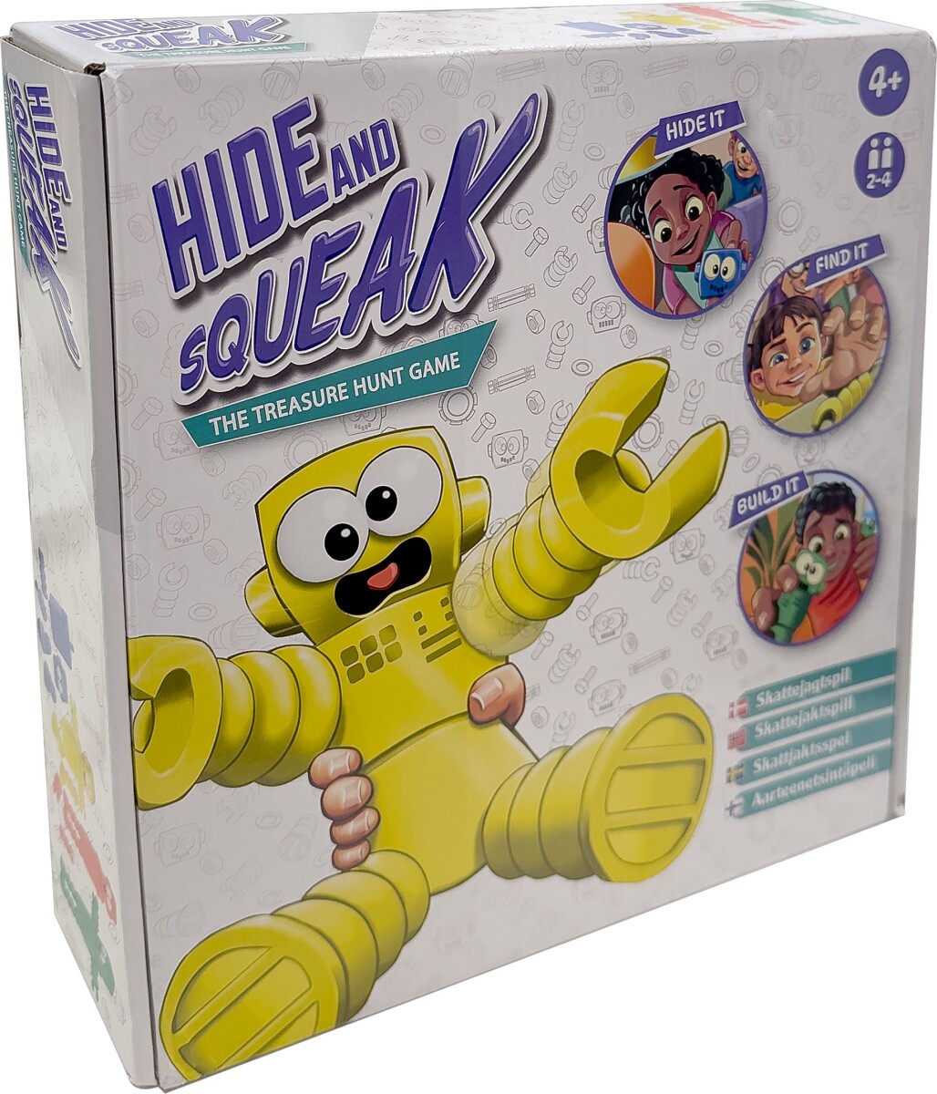 Hide & Squeak - Skattejagtspillet - årets Børnespil 2025 | Se tilbud og køb på Gucca.dk