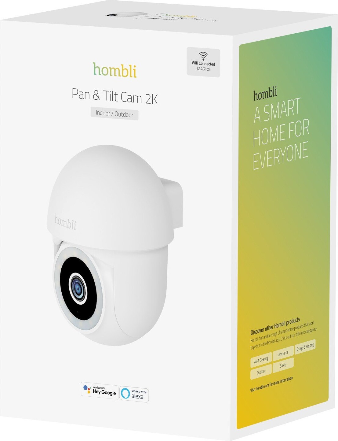 Køb Hombli - Smart Pan & Tilt Cam - Indendørs/udendørs - , Hvid - Gucca.dk