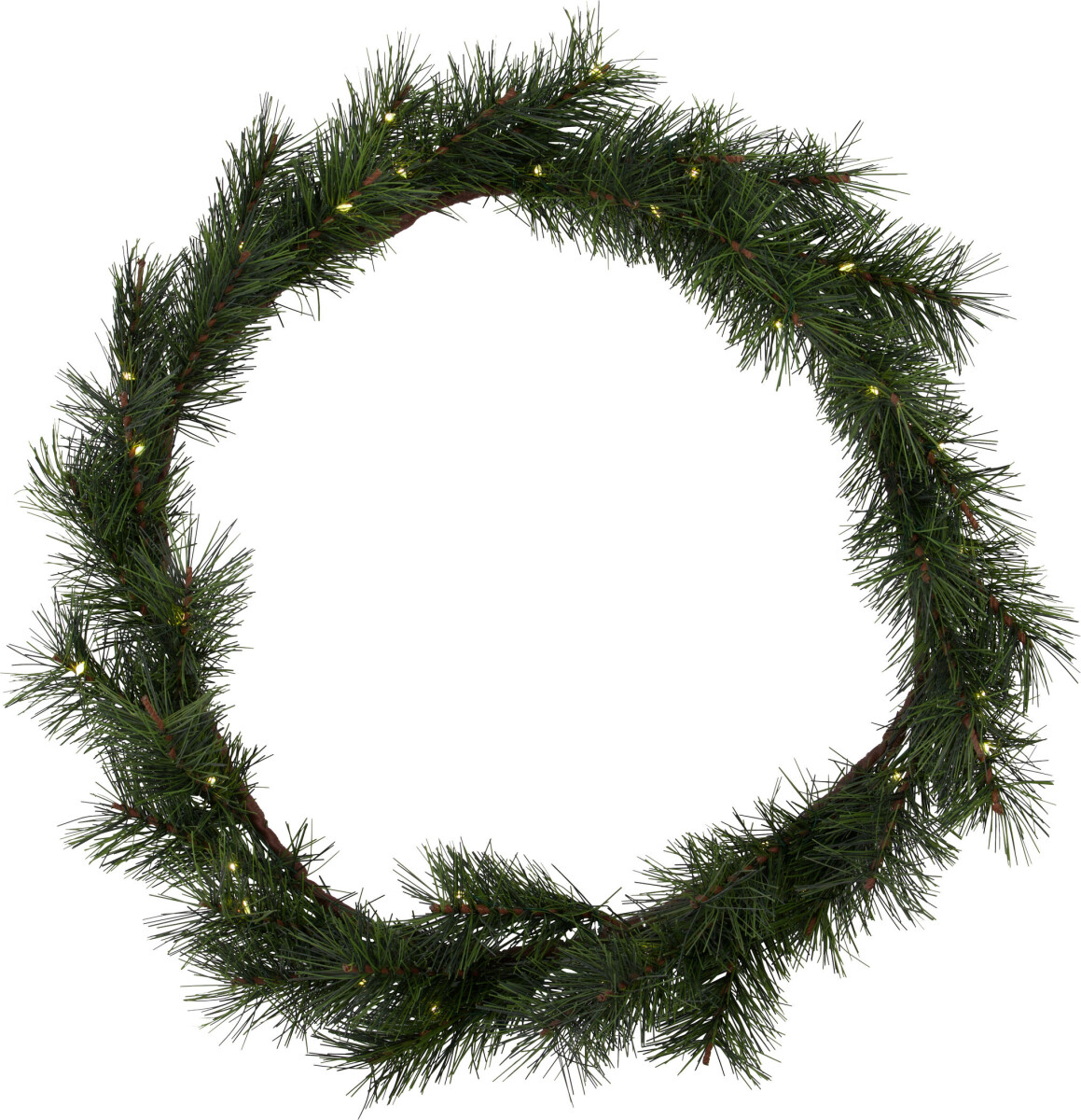 House Doctor - Kunstig Julekrans Med Led Lys - Hdpeuce - Natur | Se tilbud og køb på Gucca.dk