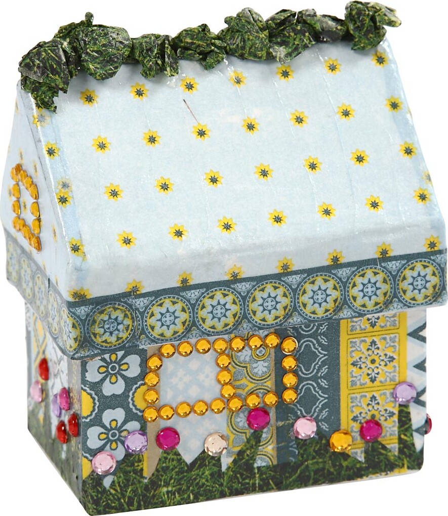 Køb Hus - H 10,5 Cm - Str. 6x8,5 Cm - 5x4 Stk fra Creativ Company ...