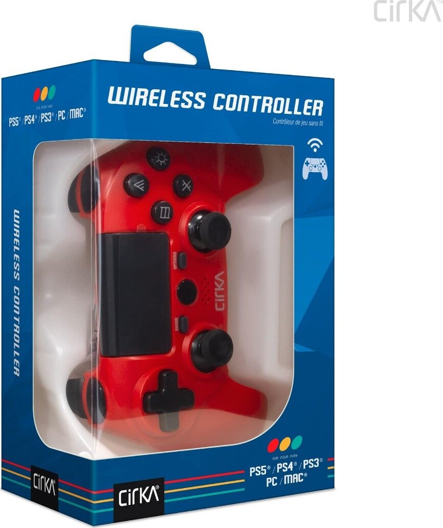 Hyperkin - Nuforce - Trådløs Controller Til Ps5 Ps4 Ps3 Pc Mac - Rød ...