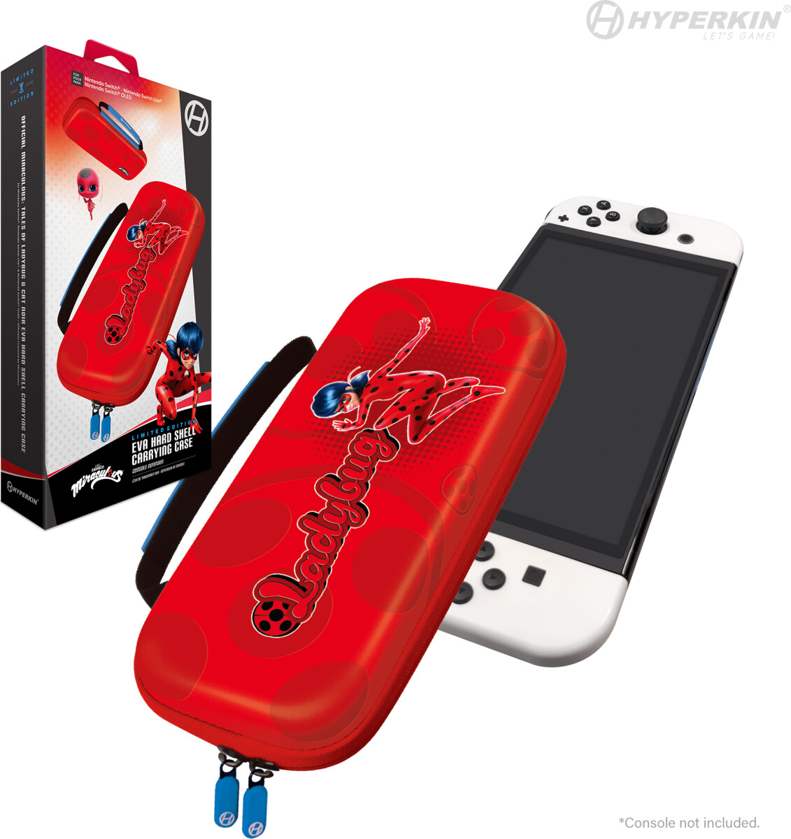 Hyperkin Official Miraculous Hard Case - Switch/oled/lite - Ladybug ...