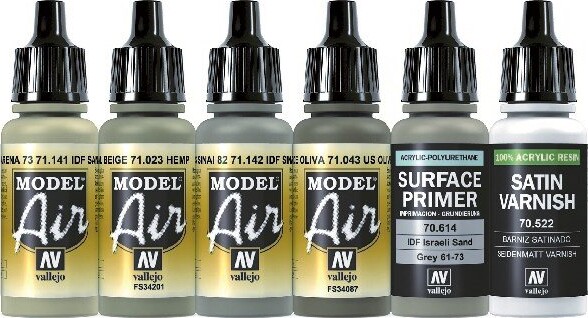 Køb Vallejo - Model Air Maling Sæt - Idf Colors 6X17 Ml - Gucca.dk