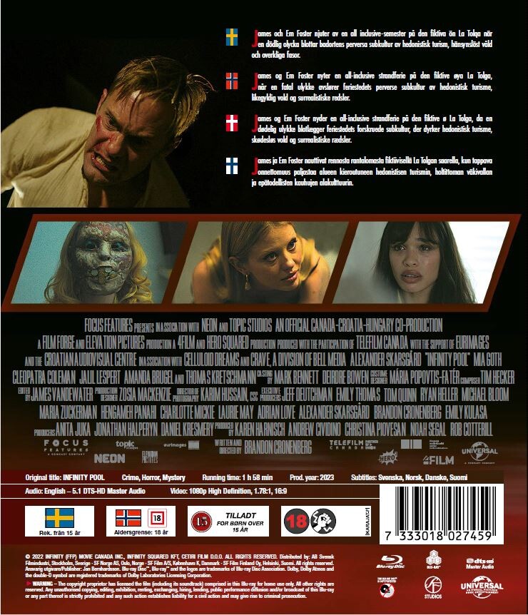 Infinity Pool Blu-Ray Film → Køb billigt her - Gucca.dk