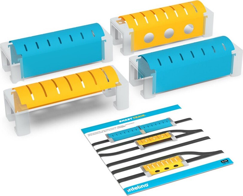 Køb Intelino - Togstation Og Tunnel Sæt Til Togbane - 4 Stk - Gucca.dk