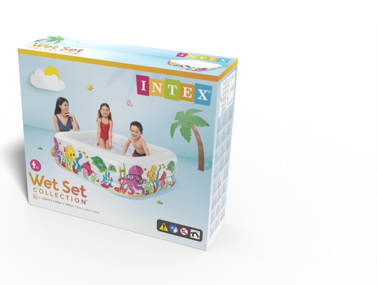 Køb Intex - Sea Aquarium Pool - 340l - 159x159x50 Cm - Gucca.dk