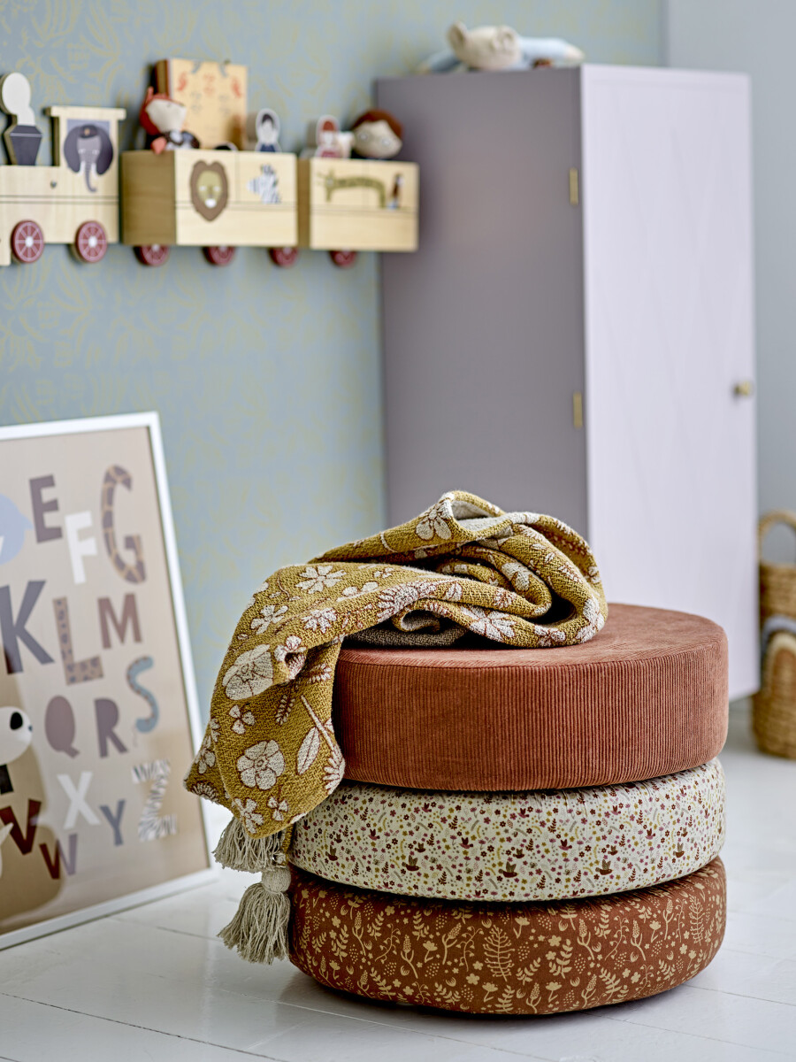 Køb Bloomingville Mini - Jo Puf Med Opbevaring - Brun - Bomuld - Gucca.dk