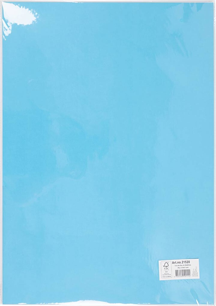 Karton - A2 - 180 G - Turkisblå - 10 Ark | Se tilbud og køb på Gucca.dk