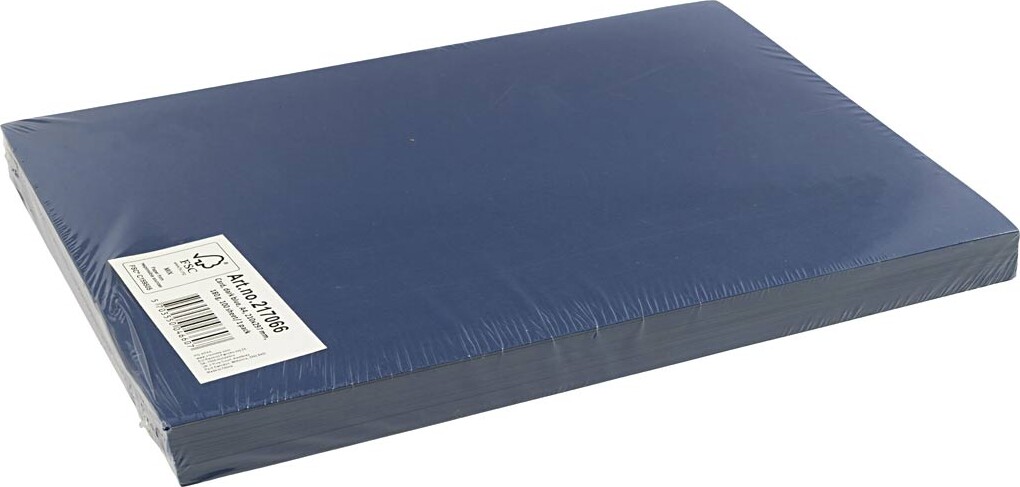 Køb Karton - A4 - 210x297 Mm - 180 G - Mørk Blå - 100 Stk fra Creativ ...
