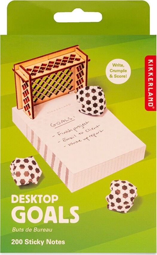 Mini Fodboldmål Til Skrivebord - 200 Sticky Notes - Kikkerland | Se ...