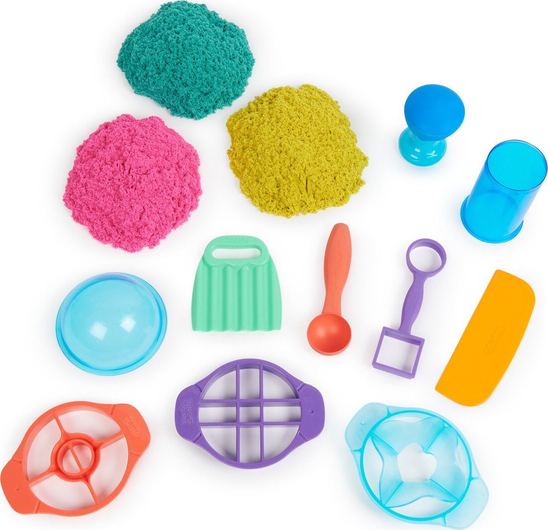 Kinetic Sand - Ultimate Sandisfying - Magisk Sand Sæt - 3 Farver | Se ...