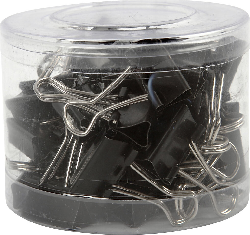 Køb Klemmer - B 19 Mm - Sort - 40 Stk fra Creativ Company - Gucca.dk