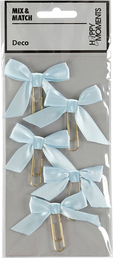 Køb Klips - Str. 40x70 Mm - Lyseblå - 5 Stk fra Happy Moments - Gucca.dk