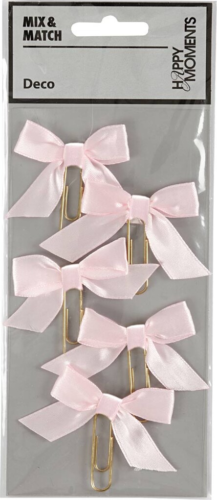 Køb Klips - Str. 40x70 Mm - Lyserød - 5 Stk fra Happy Moments - Gucca.dk