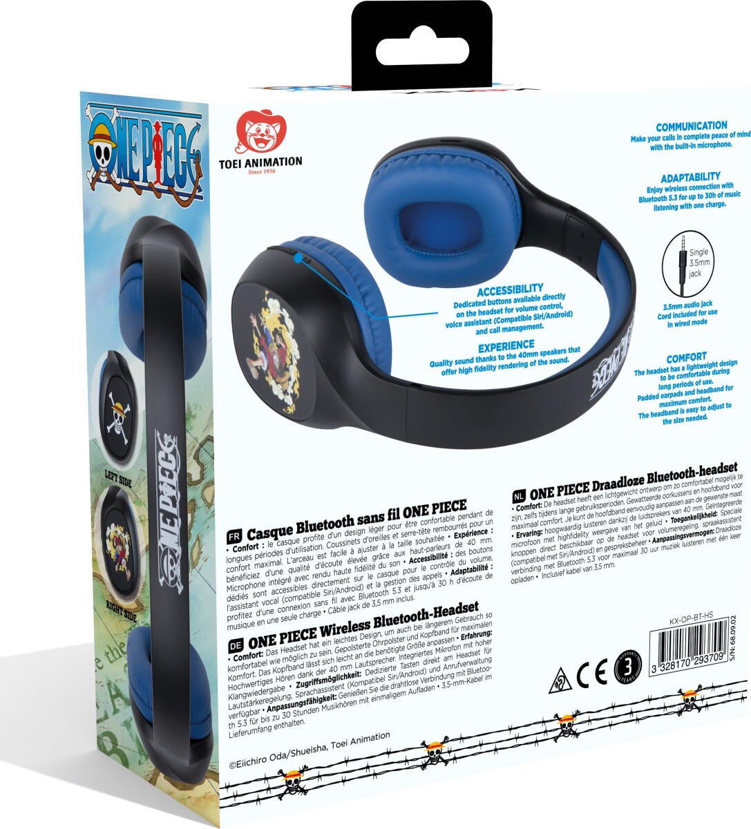 Konix Casque Bluetooth Headset - One Piece | Se tilbud og køb på Gucca.dk