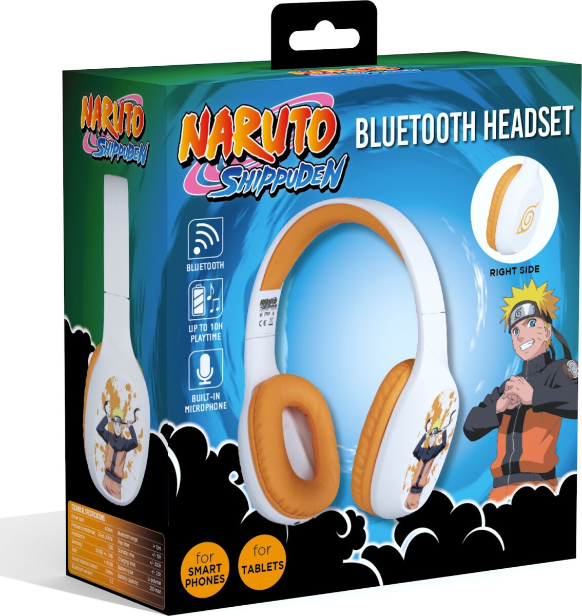 Konix Naruto Bluetooth Headset | Se tilbud og køb på Gucca.dk