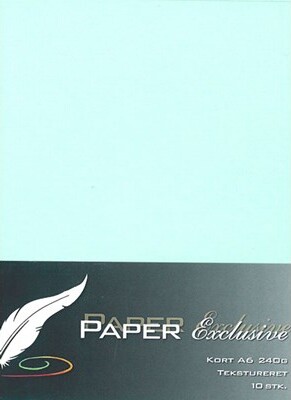 Paper Exclusive - Kort - A6 - 240g - Mintgrøn Tekstureret - 10 Stk | Se ...