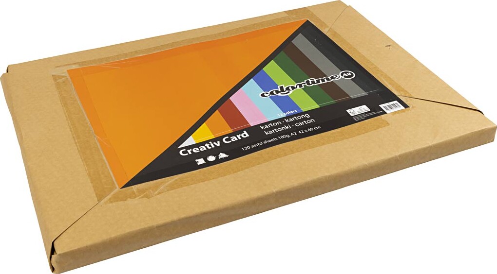 Karton - Farvet - A2 - 180 G - Flere Farver - 120 Ark | Se tilbud og ...