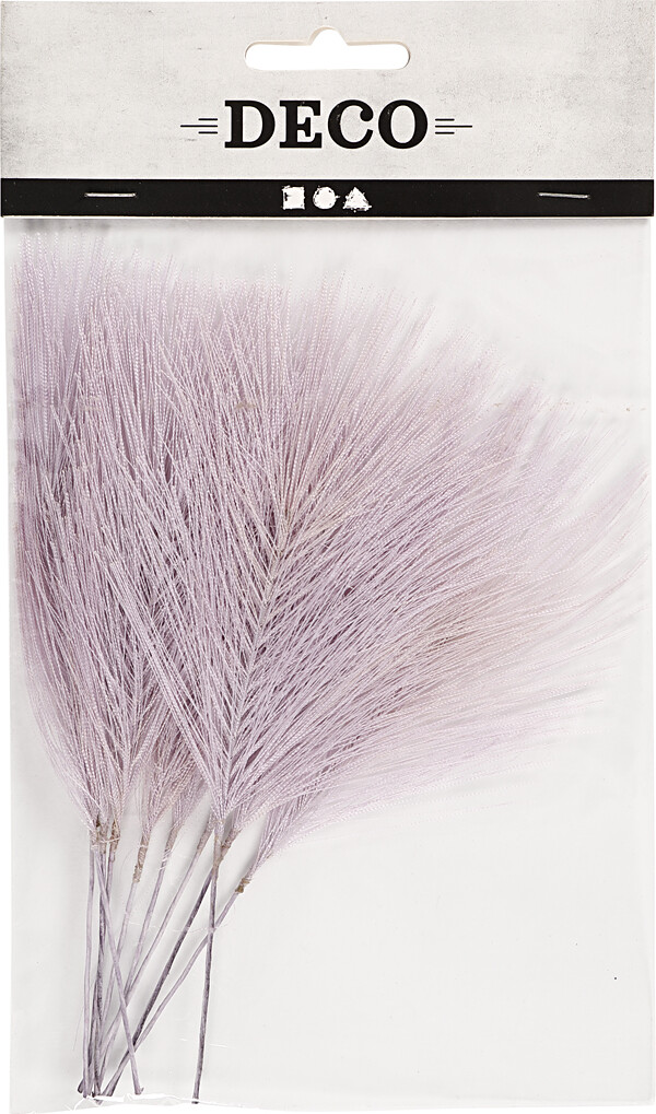 Kunstige Fjer - L 15 Cm - B 8 Cm - Lilla - 10 Stk | Se tilbud og køb på ...