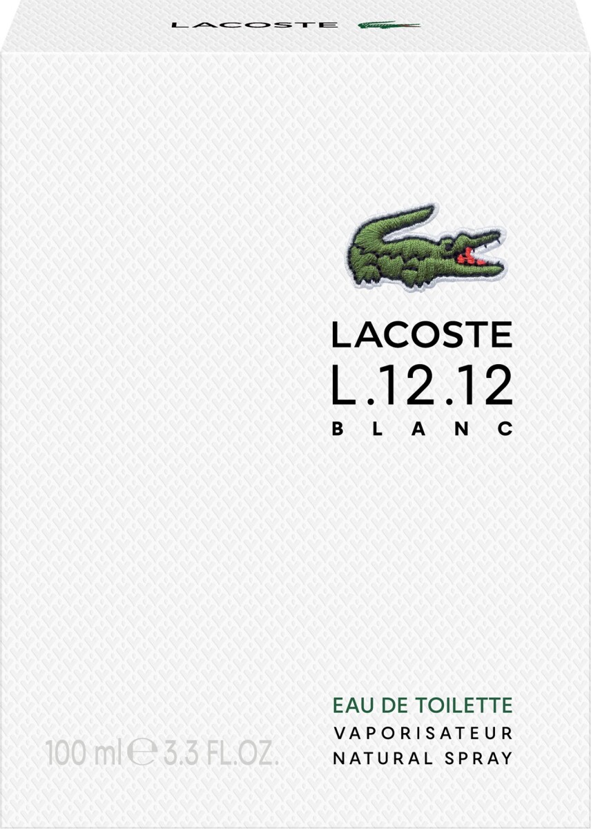 Køb Lacoste - L.12.12 Blanc Eau De Toilette - 100 Ml - Gucca.dk