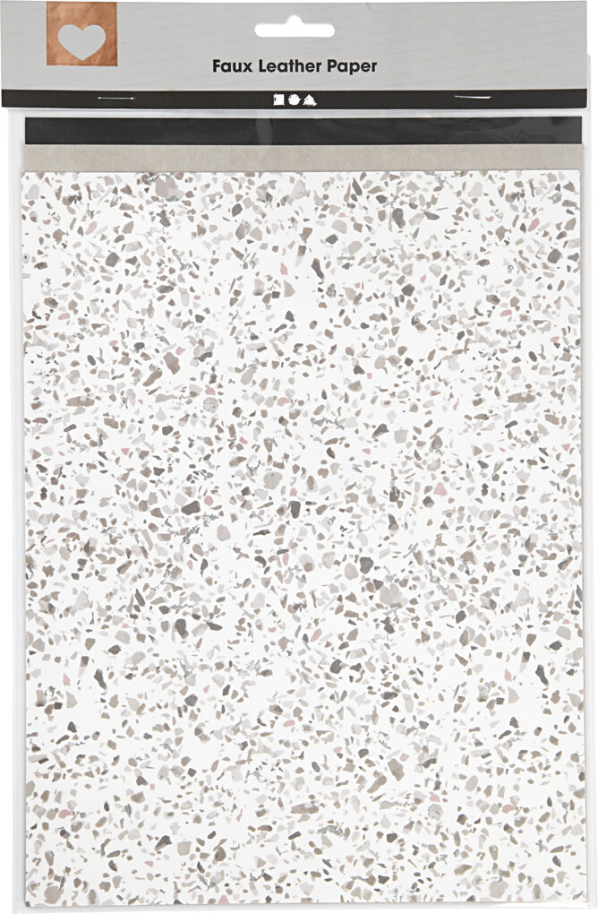 Køb Læderpapir - 21x27,5+21x28,5+21x29,5 Cm - Ensfarvet - Folie - Print ...