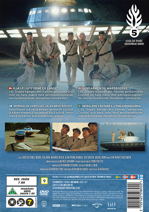Køb Le Gendarme Et Les Extra Terrestres på DVD - film fra 1979 - Gucca.dk