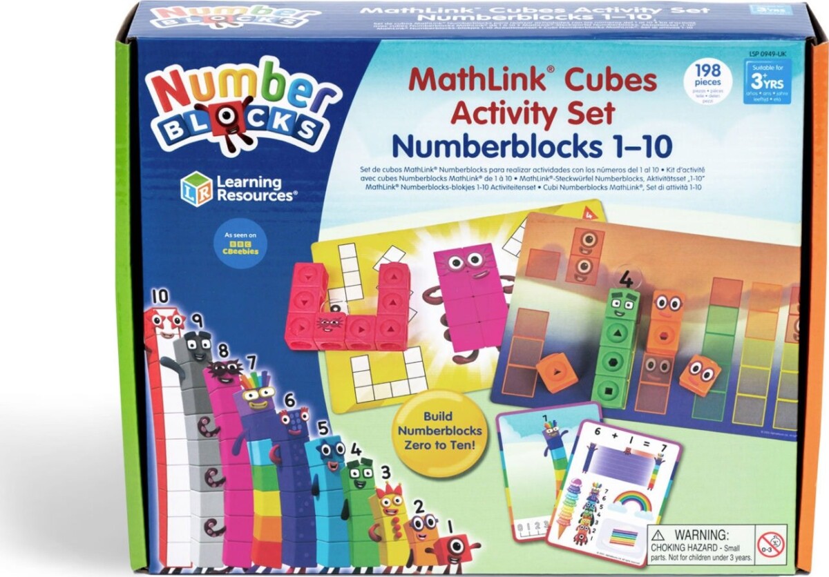 Learning Resources - Mathlink Cubes Numberblocks 1-10 Aktivitetsæt | Se ...