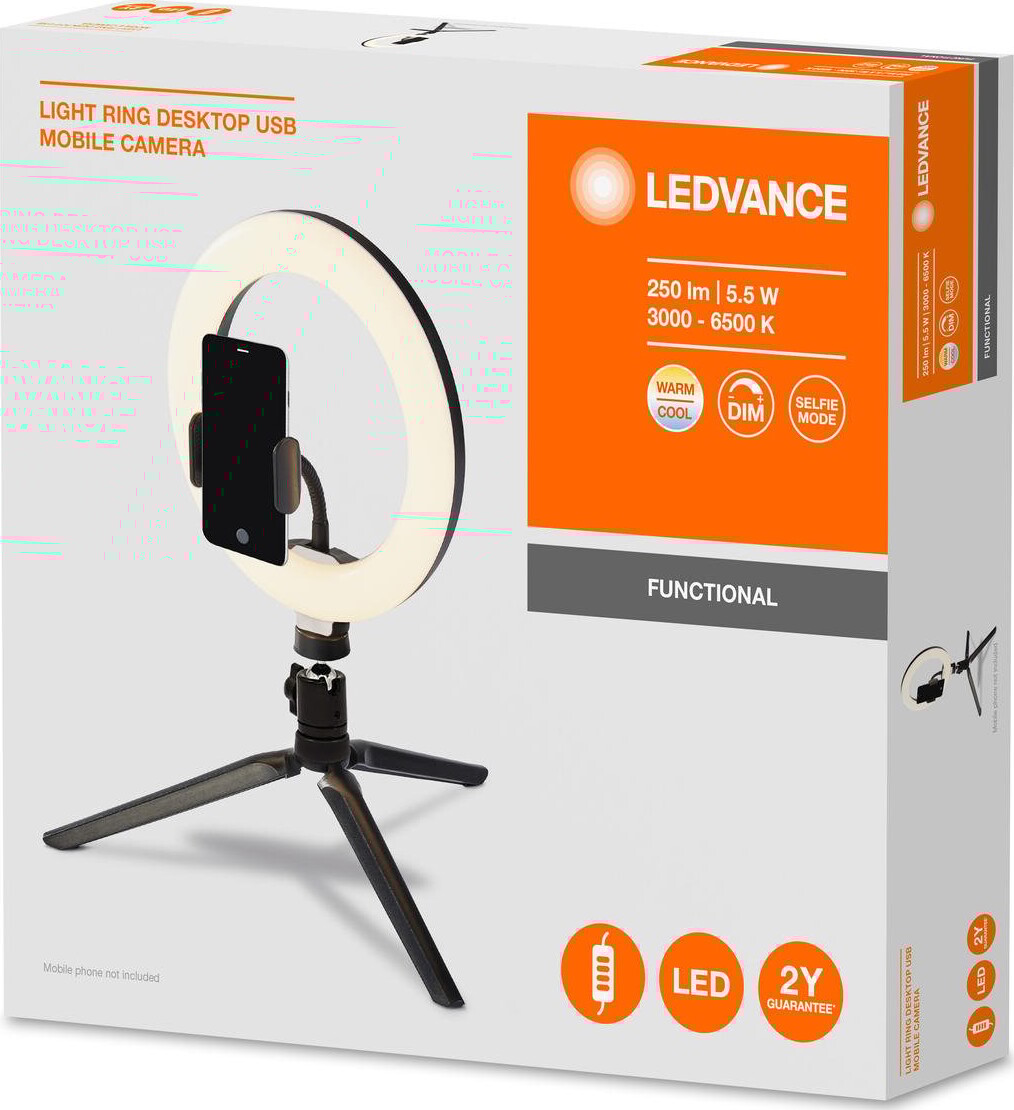 Ledvance - Ring Light - Table Stand Usb | Se tilbud og køb på Gucca.dk