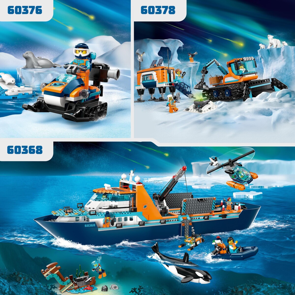 Lego City - Polarforsker-snescooter - 60376 | Se tilbud og køb på Gucca.dk