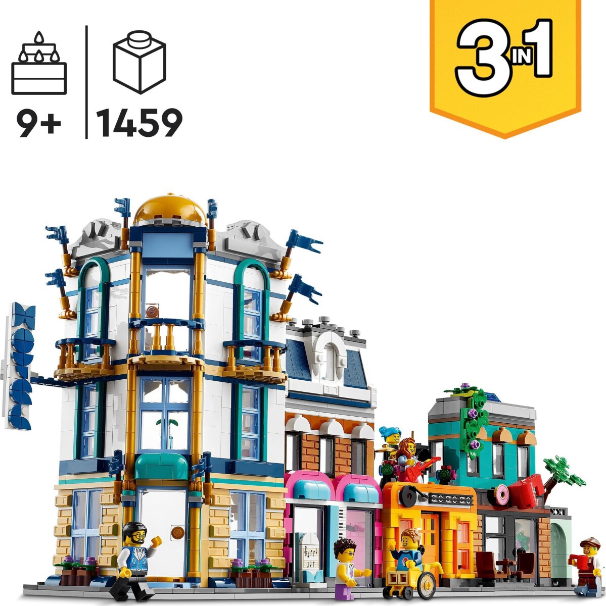 Lego Creator 3-in-1 - Hovedgade - 31141 | Se tilbud og køb på Gucca.dk