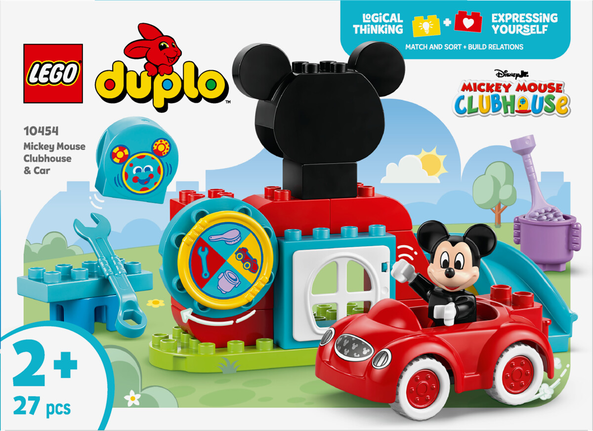 Køb Lego Duplo Disney Mickey Mouse Clubhouse - Mickeys Klubhus Og Bil ...