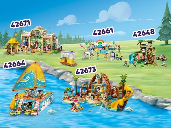 Lego Friends - Plantecafé Og Blomsterbutik - 42671 | Se tilbud og køb ...