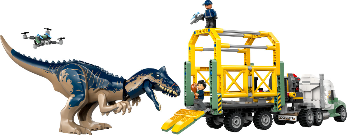 Køb Lego Jurassic World - Dinosaurmissioner Allosaurus Transportvogn ...
