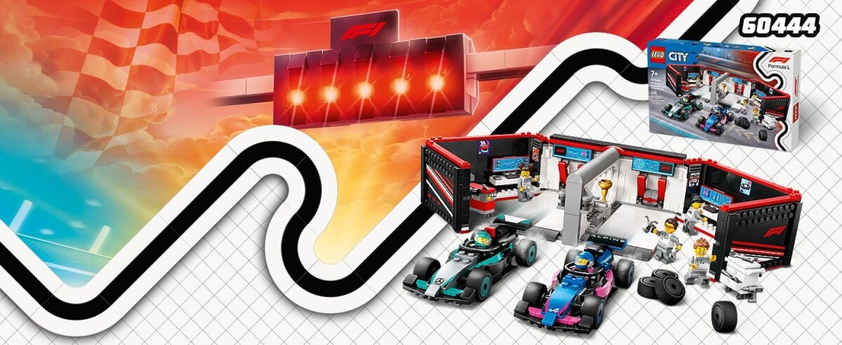 Lego City - F1 Garage - Mercedes-amg Og Alpine-biler - 60444 | Se ...