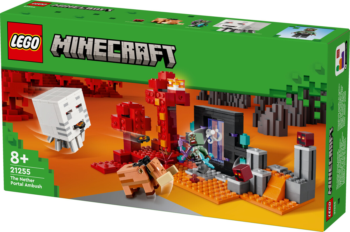 Lego Minecraft - Baghold Ved Nether-portalen - 21255 | Se tilbud og køb ...