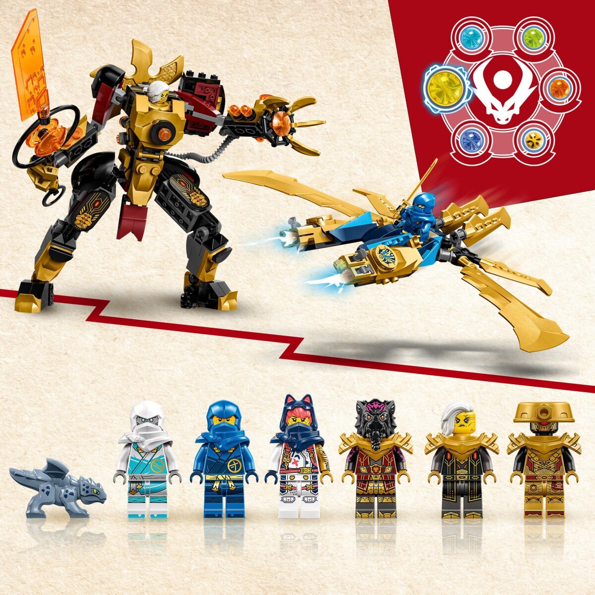 Lego Ninjago - Element Drage Mod Kejserinde-kamprobotten - 71796 | Se ...