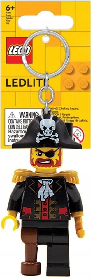 Køb Lego - Nøglering Med Lys - Ledlite - Captain Brickbeard - 7 Cm fra ...
