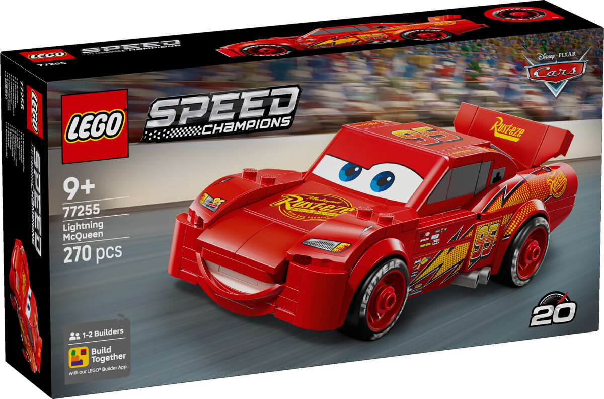 Køb Lego 77255 - Lynet Mcqueen - Speed Champions - Disney Cars - Gucca.dk