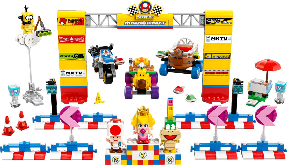 Køb Lego Super Mario - Mario Kart - Baby Peach Og Grand Prix-sæt ...
