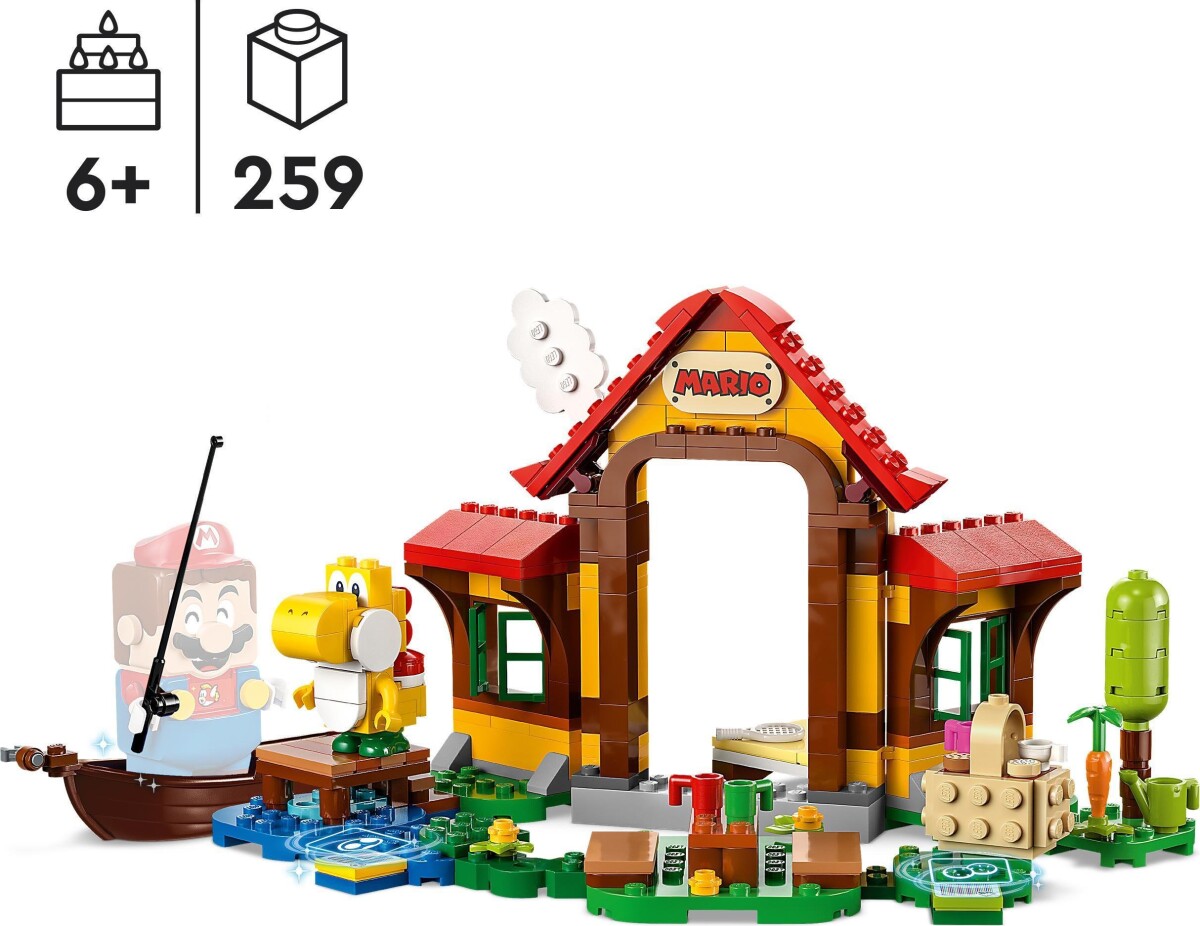 Lego Super Mario - Skovtur Ved Marios Hus Udvidelsessæt - 71422 | Se ...