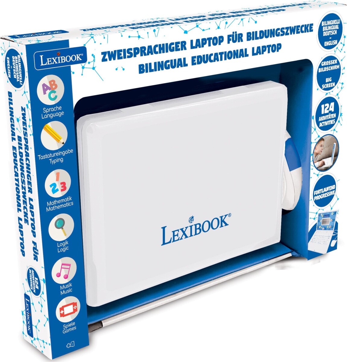 Lexibook - Bilingual Educational Laptop - 124 Aktiviteter - De/en | Se ...