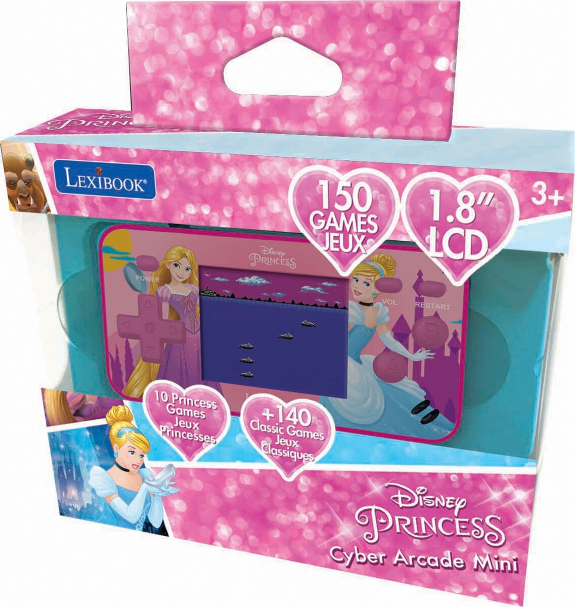Køb Lexibook - Cyber Arcade Pocket Spillekonsol - Disney Princess ...
